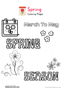 Spring Coloring Pages For Kids – Free Printables - Kids Art & Craft