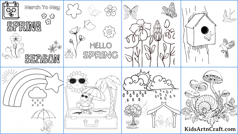 Spring Coloring Pages For Kids – Free Printables - Kids Art & Craft