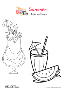 Summer Coloring Pages For Kids – Free Printables - Kids Art & Craft