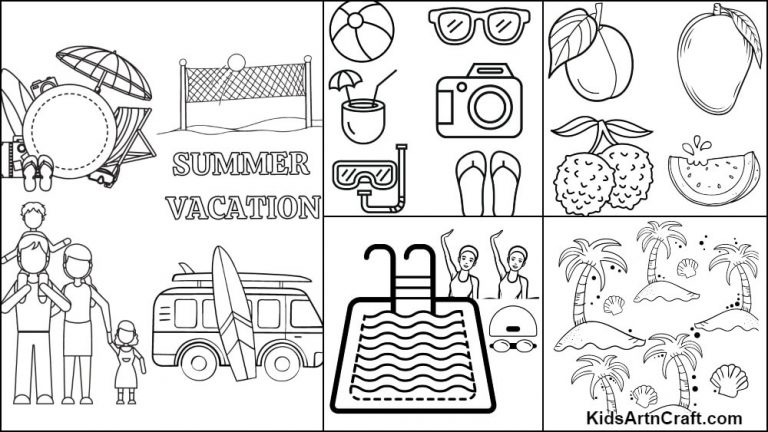 Summer Coloring Pages For Kids – Free Printables - Kids Art & Craft