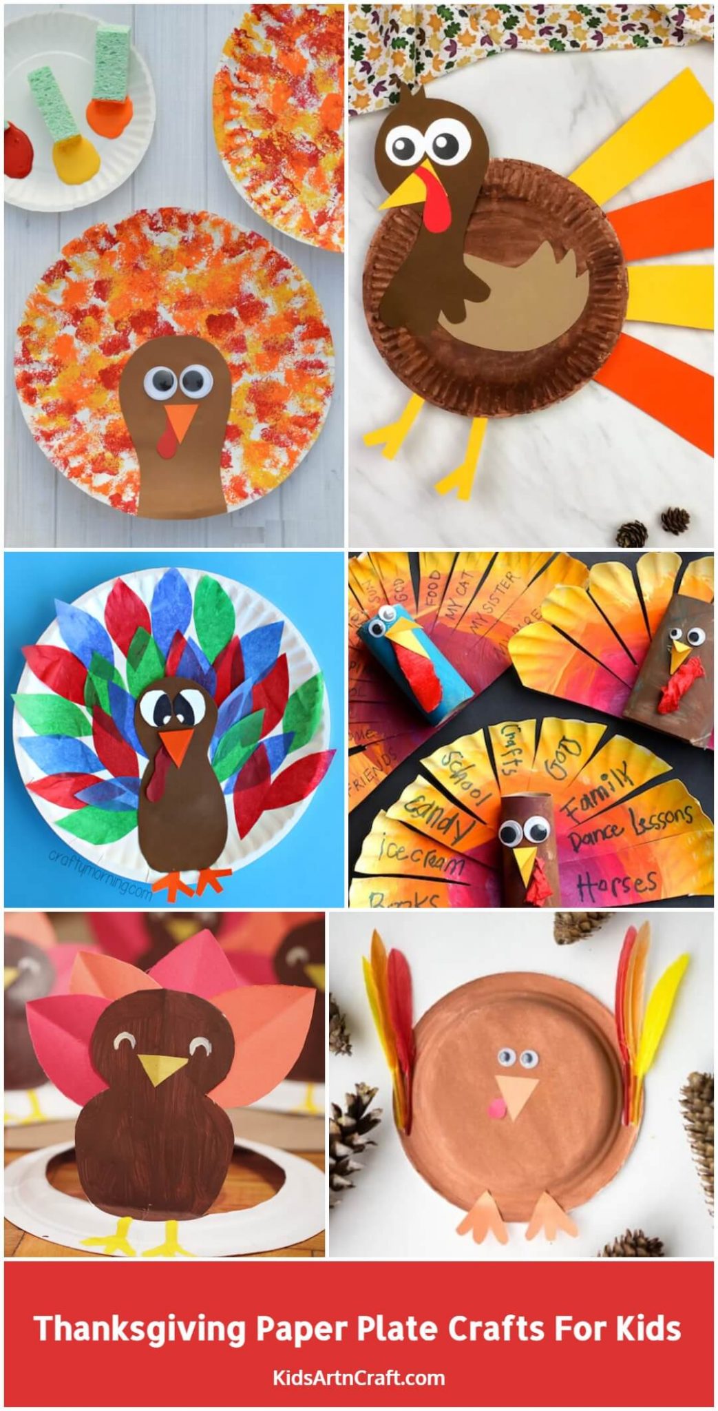 Thanksgiving Paper Plate Crafts for Kids - Kids Art & Craft