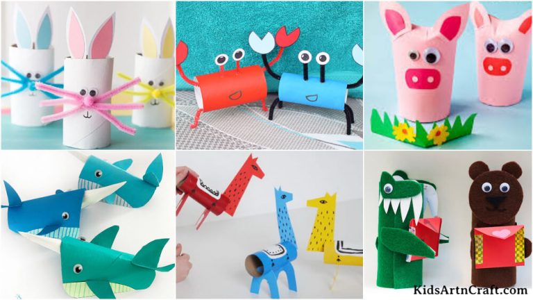 Easy Toilet Roll Animal Crafts for Kids - Kids Art & Craft