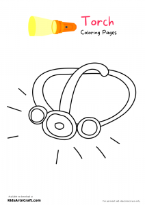 Torch Coloring Pages For Kids-Free Printable - Kids Art & Craft