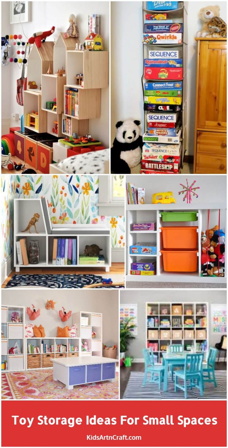 Toy Storage Ideas for Small Spaces - Kids Art & Craft