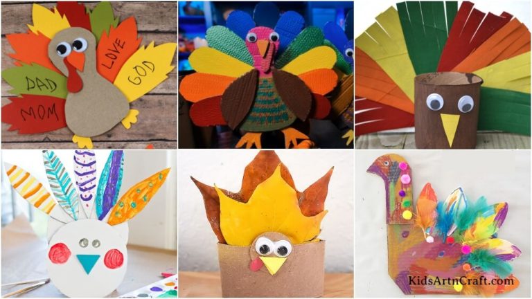 Turkey Cardboard Crafts For Kids - Kids Art & Craft