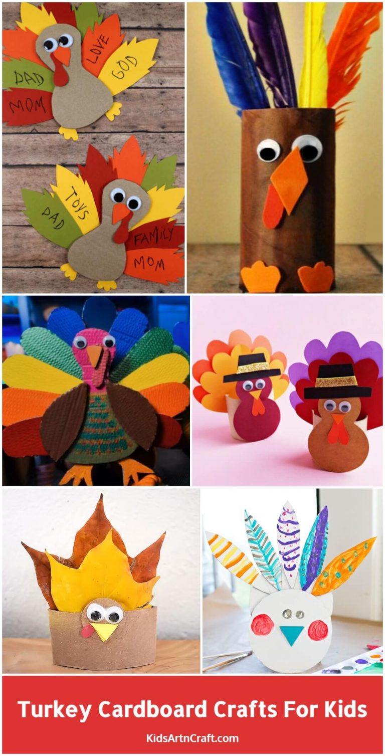 Turkey Cardboard Crafts for Kids - Kids Art & Craft