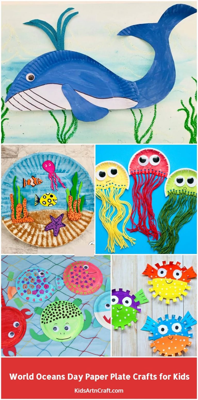 World Oceans Day Paper Plate Crafts for Kids - Kids Art & Craft