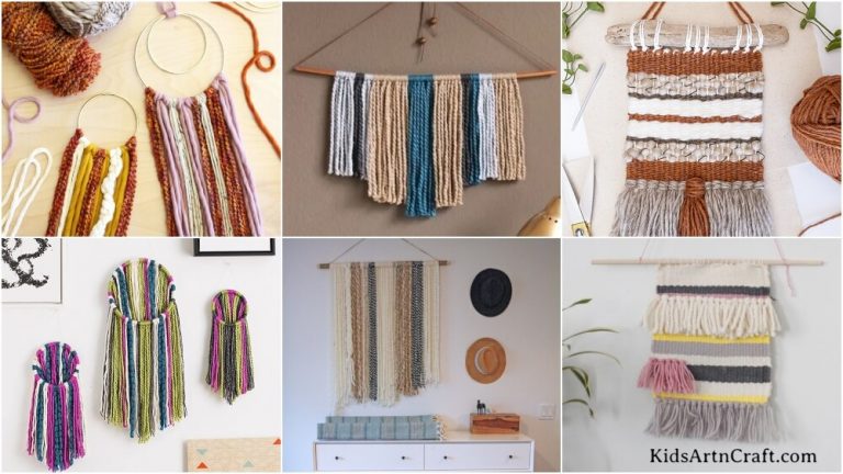 Yarn Wall Hanging Ideas - Kids Art & Craft