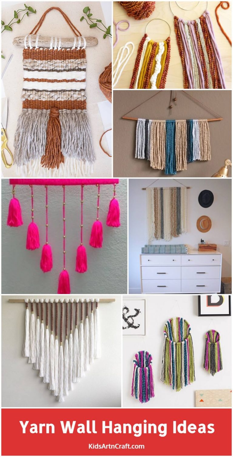 Yarn Wall Hanging Ideas - Kids Art & Craft