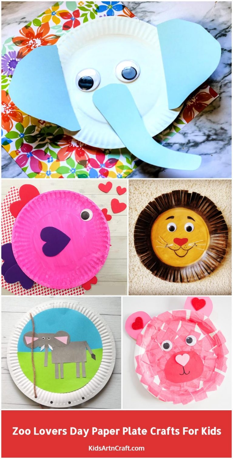 Zoo Lovers Day Paper Plate Crafts for Kids - Kids Art & Craft
