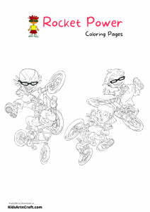Rocket Power Coloring Pages For Kids – Free Printables - Kids Art & Craft