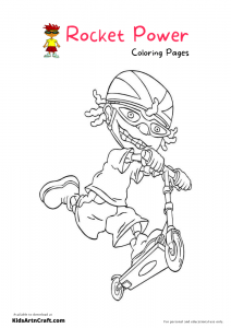 Rocket Power Coloring Pages For Kids – Free Printables - Kids Art & Craft