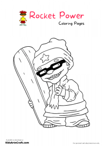 Rocket Power Coloring Pages For Kids – Free Printables - Kids Art & Craft