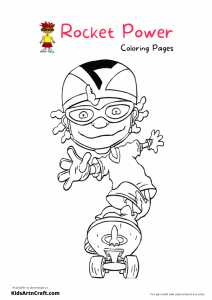 Rocket Power Coloring Pages For Kids – Free Printables - Kids Art & Craft