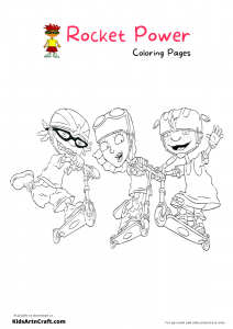 Rocket Power Coloring Pages For Kids – Free Printables - Kids Art & Craft