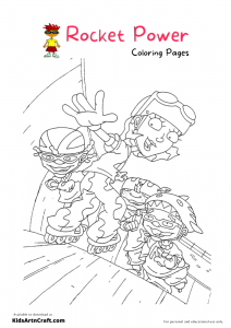 Rocket Power Coloring Pages For Kids – Free Printables - Kids Art & Craft