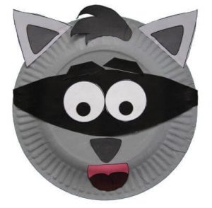 Raccoon Paper Plate Crafts For Kids - Kids Art & Craft