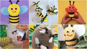 Bee Cardboard Crafts for Kids - Kids Art & Craft