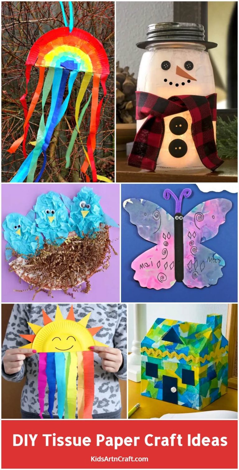 DIY Tissue Paper Craft Ideas - Kids Art & Craft