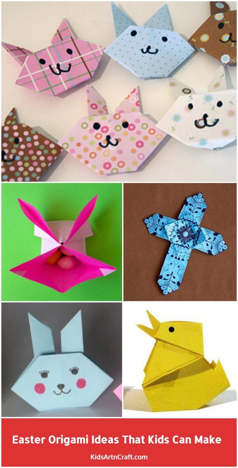Easter Origami Ideas That Kids Can Make - Kids Art & Craft