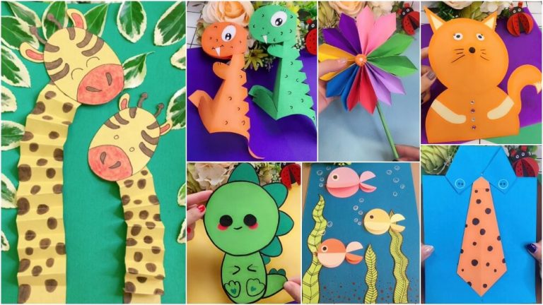 Simple Paper Crafts For Kids to Make at Home - Kids Art & Craft