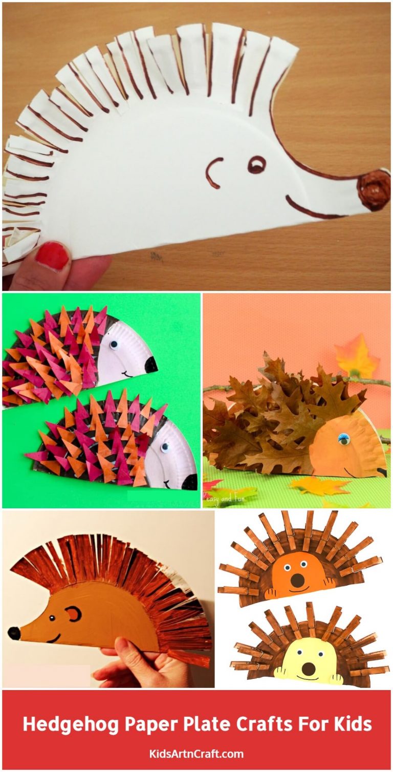Easy Hedgehog Paper Plate Crafts for Kids - Kids Art & Craft