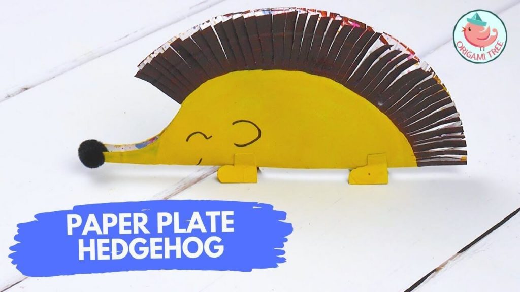 Easy Hedgehog Paper Plate Crafts for Kids - Kids Art & Craft