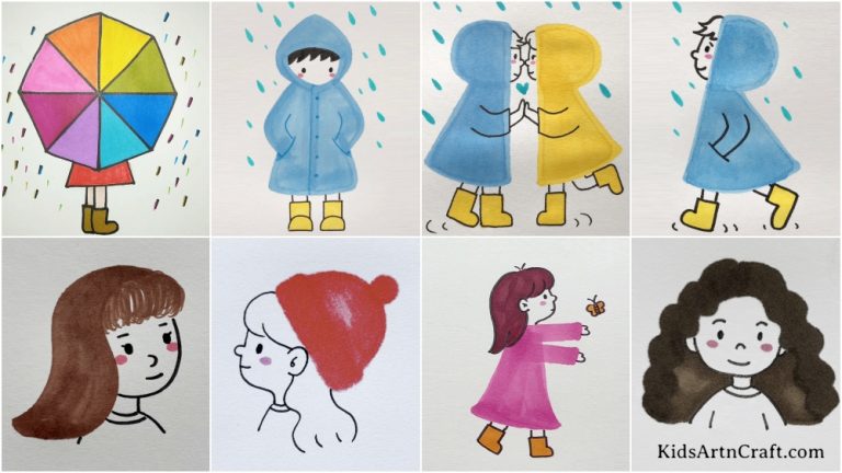 Cute Girl Drawings to Make at Home - Kids Art & Craft