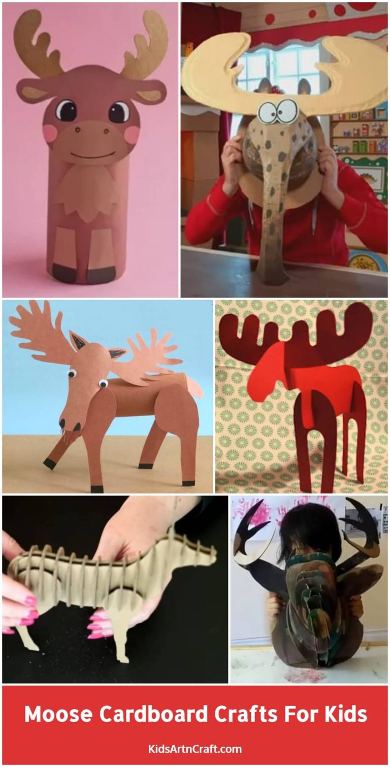 Moose Cardboard Crafts for Kids - Kids Art & Craft