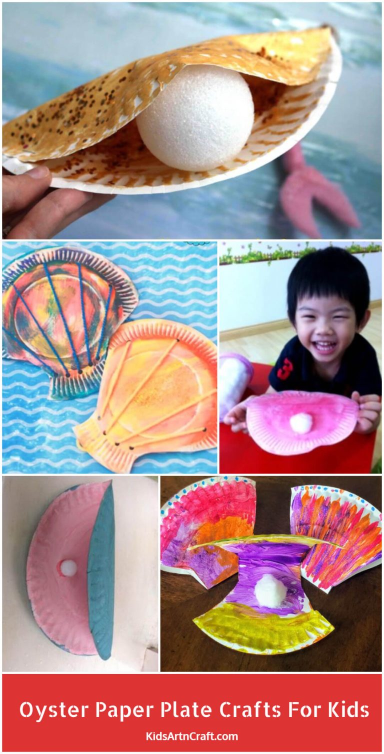 Oyster Paper Plate Crafts For Kids - Kids Art & Craft