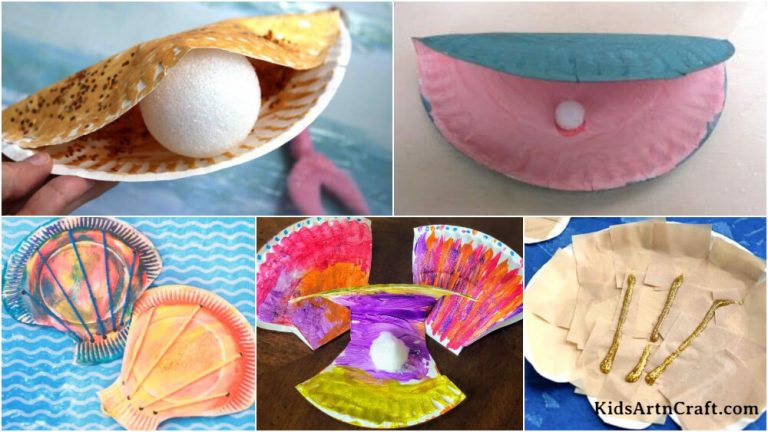 Oyster Paper Plate Crafts For Kids - Kids Art & Craft