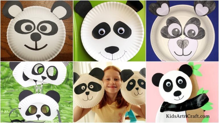 Panda Paper Plate Crafts for Kids - Kids Art & Craft
