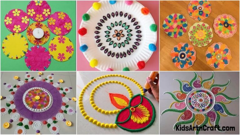 Rangoli Making Ideas For Diwali - Kids Art & Craft