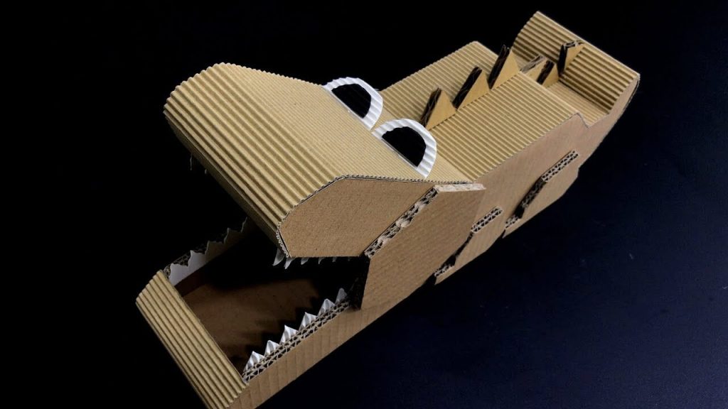 Crocodile Cardboard Crafts for Kids - Kids Art & Craft