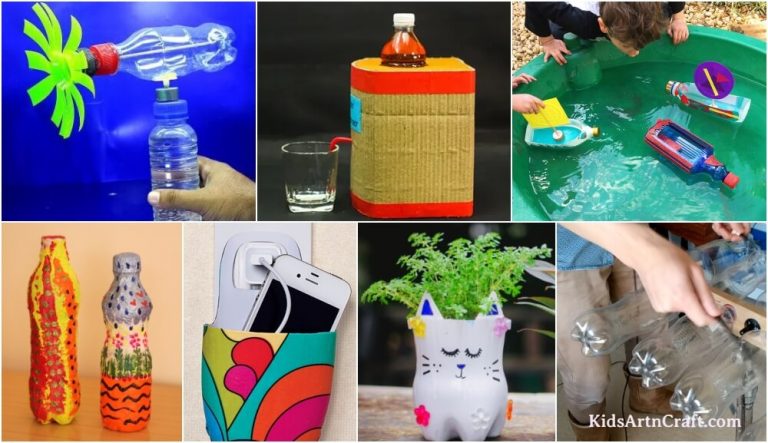 Recycled Plastic Bottle School Projects for Kids - Kids Art & Craft