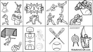 Sports Coloring Pages For Kids – Free Printables - Kids Art & Craft