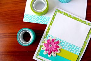 Easy Washi Paper Tape Card Ideas - Kids Art & Craft