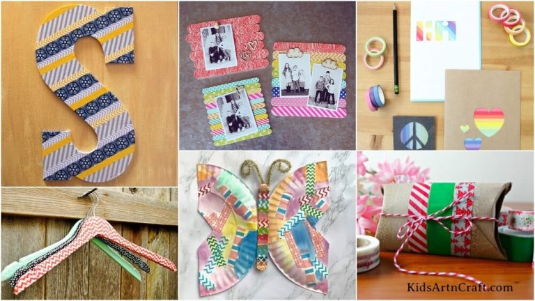 Easy Washi Paper Tape Craft Ideas - Kids Art & Craft