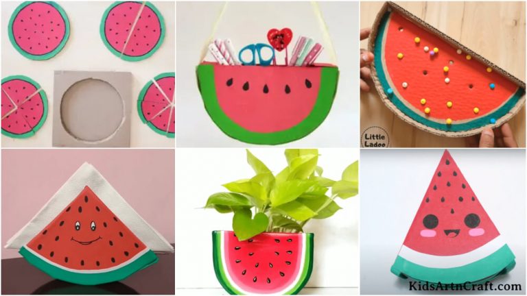 Watermelon Cardboard Crafts For Kids - Kids Art & Craft