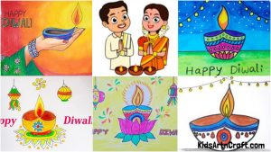 Diwali Drawing Projects for Kids - Kids Art & Craft