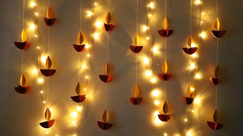 Diwali Lights Decoration DIY Ideas for Home & Office - Kids Art & Craft