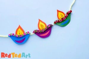Diwali Handmade Diya Crafts - Kids Art & Craft
