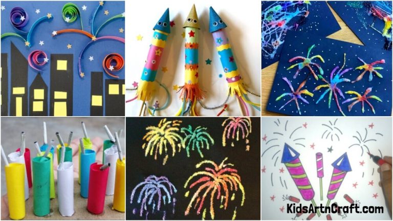 Diwali Crackers Craft Ideas - Kids Art & Craft