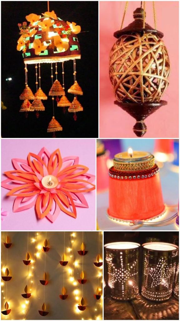 Diwali Lights Decoration DIY Ideas for Home & Office - Kids Art & Craft