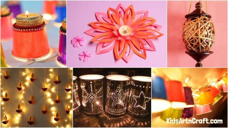 Diwali Lights Decoration DIY Ideas for Home and Office - Kids Art & Craft
