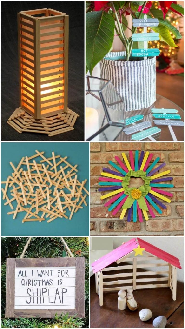 DIY Popsicle Stick Craft Tutorial For Adults - Kids Art & Craft