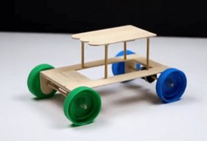 DIY Popsicle Stick Toy Car Crafts For Kids - Kids Art & Craft