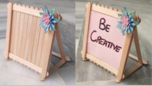 DIY Popsicle Stick Photo Frame Craft Ideas - Kids Art & Craft