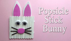 Popsicle Stick Easter Bunny Craft Ideas - Kids Art & Craft