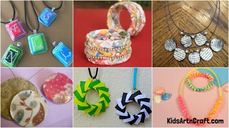 Easy Paper Jewellery Craft Ideas - Kids Art & Craft